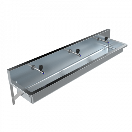 PWD Preplumbed Drinking Trough 1200mm 3 TW-DL90 Wall Brackets